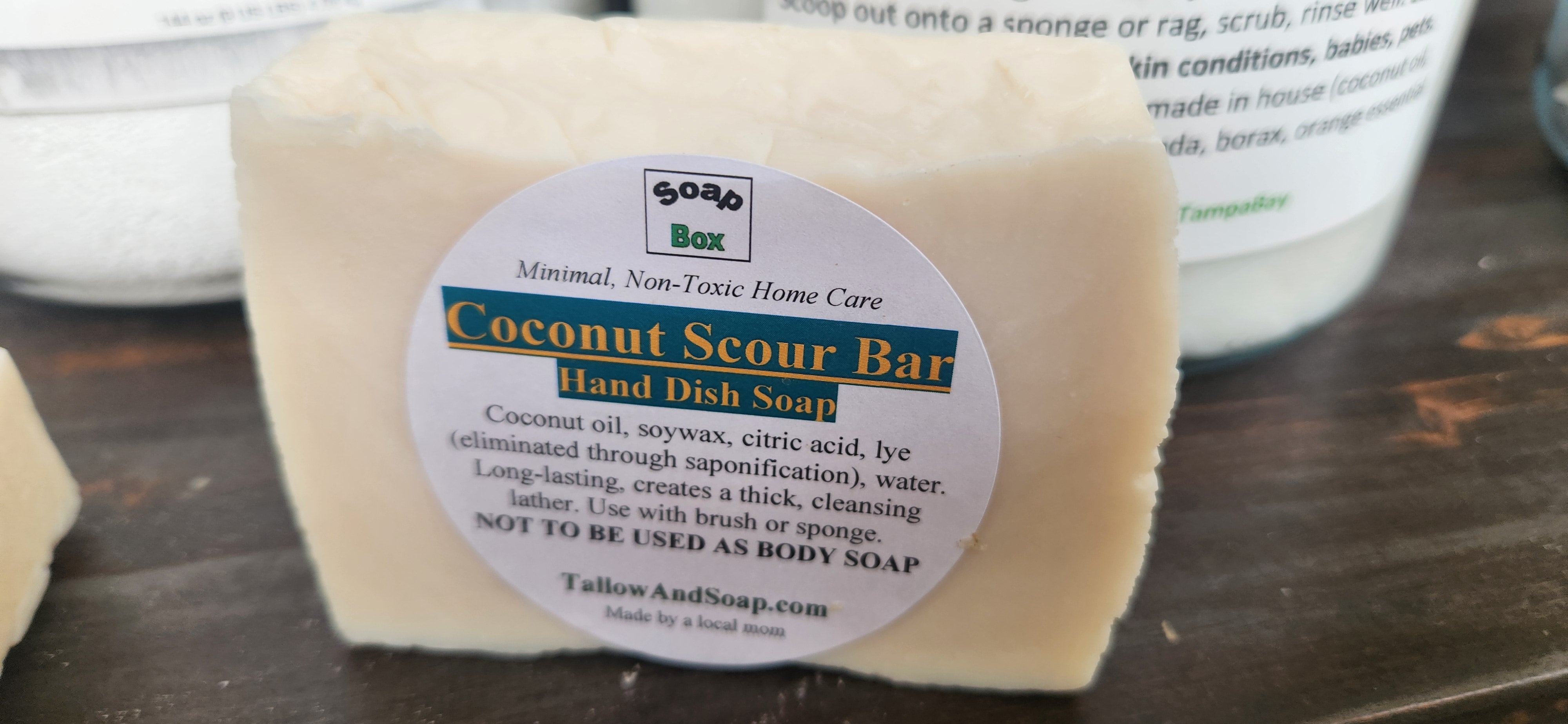 Coconut Scour Bar – Hand Dish Soap | SoapBox by Holistic Home